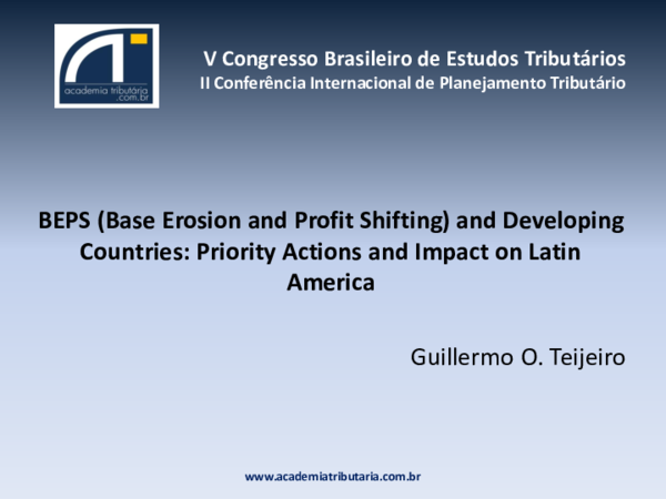 (PPT) BEPS (Base Erosion and Profit Shifting) and Developing Countries ...