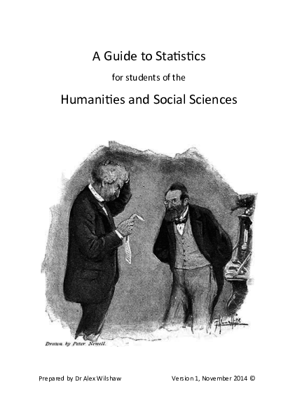 (PDF) Statistics for students of the Humanities and Social Science