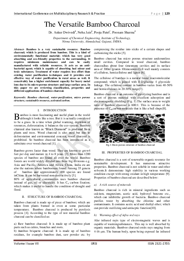 (PDF) The Versatile Bamboo Charcoal