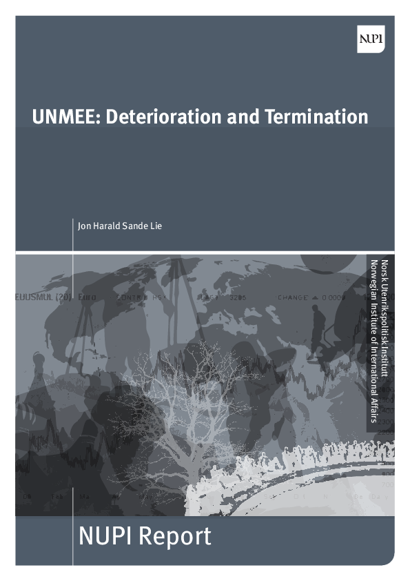 (PDF) UNMEE: deterioration and termination