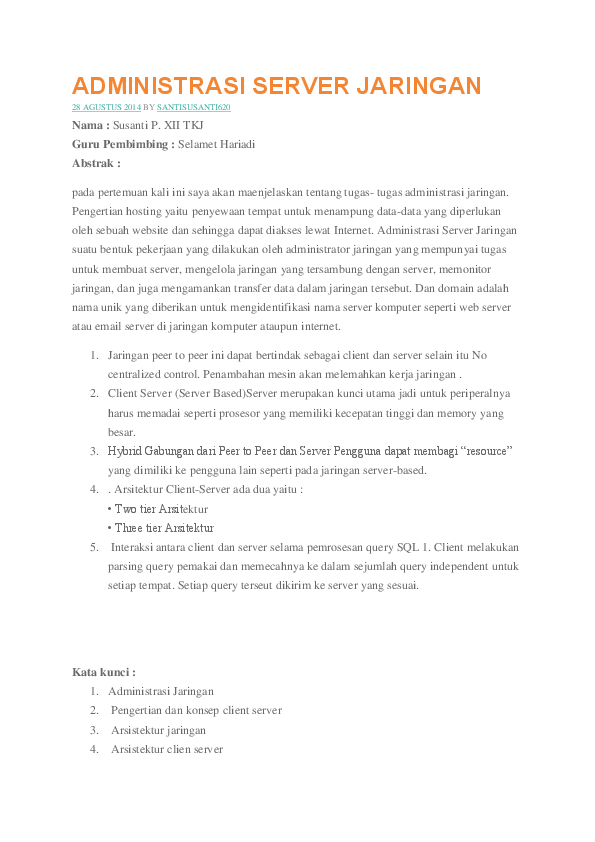 (DOC) administrasi server jaringan
