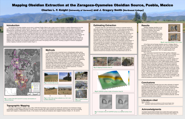 Poster - Mapping Obsidian Extraction at the Zaragoza-Oyameles Obsidian ...