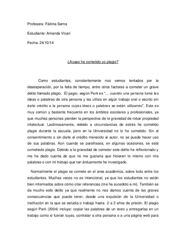 (DOC) Profesora: Fátima Serna