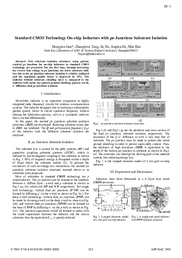 (PDF) Standard CMOS technology on-chip inductors with pn junctions ...