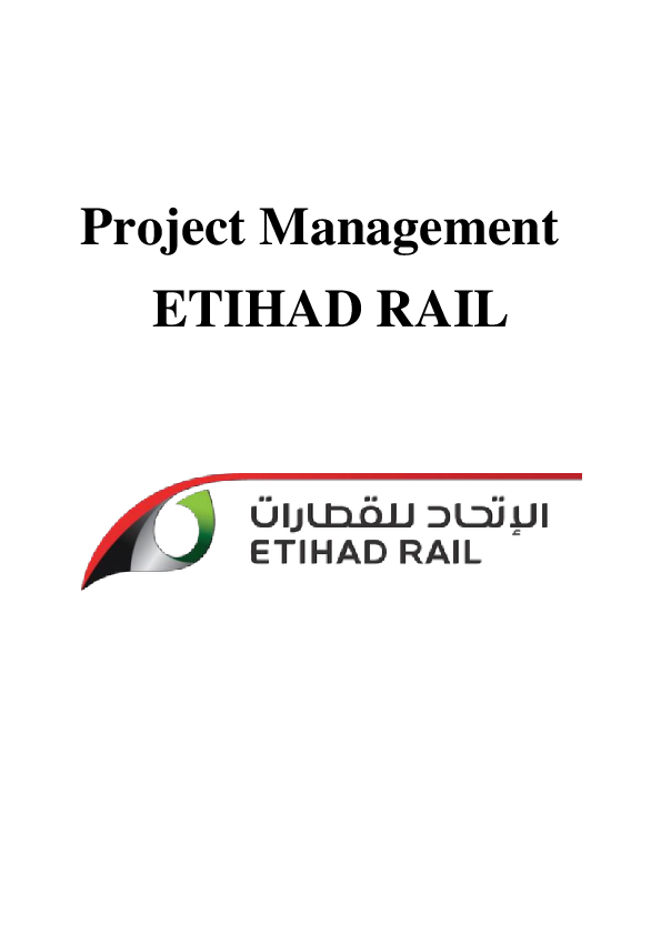 (PDF) Project Management : "Etihad Rail"