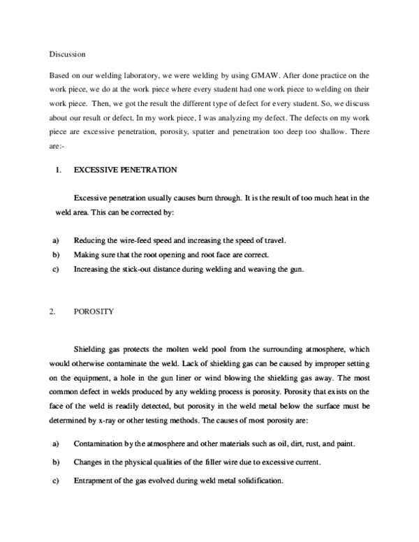 (DOC) Discussion welding