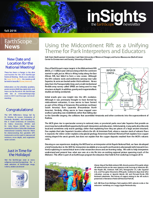 (PDF) Using the Midcontinent Rift as a Unifying Theme for Park ...