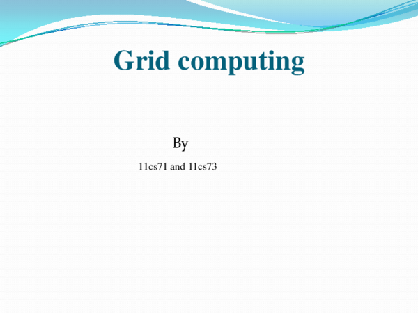 (PPT) Gird Computing