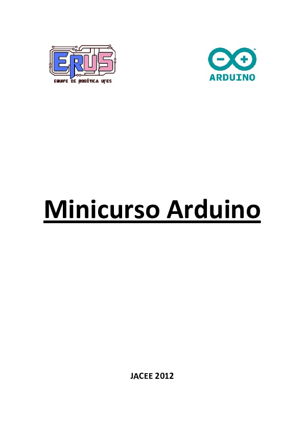 (PDF) Minicurso Arduino