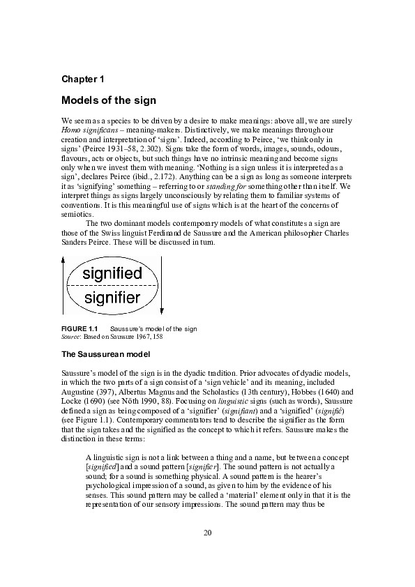 (PDF) Models of the sign