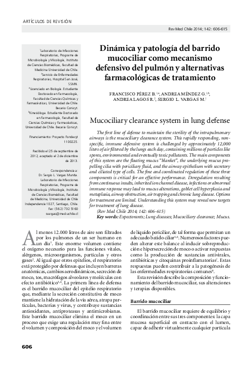 (PDF) Mucociliary clearance system in lung defense