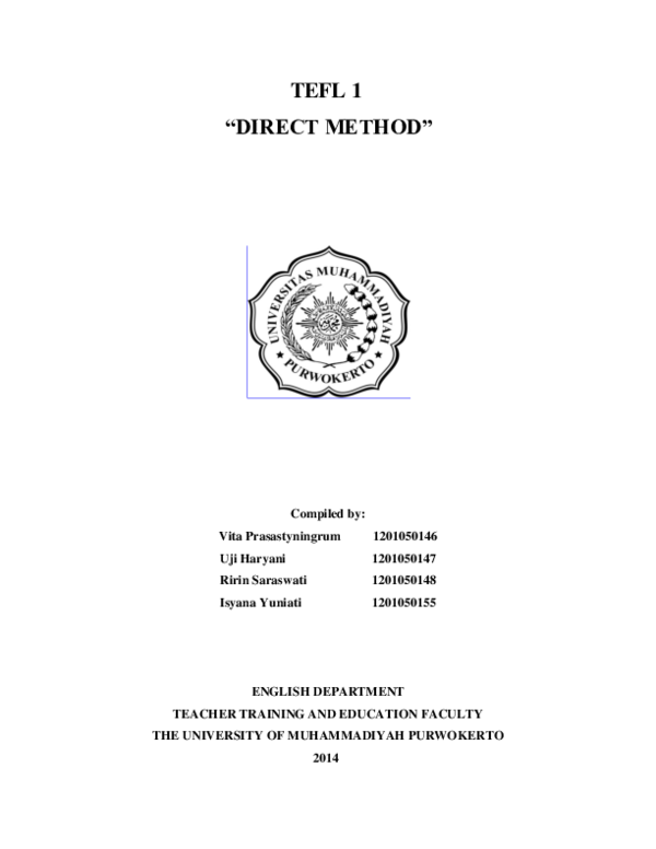 (PPT) The Direct Method | Bushra sikander - Academia.edu