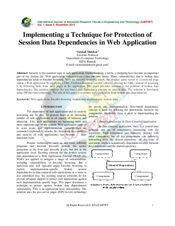 (PDF) Implementing a Technique for Protection of Session Data ...