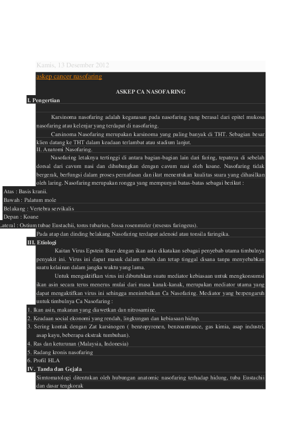 (DOC) ASKEP CA NASOFARING