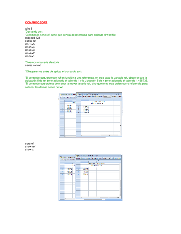 (DOC) Comandos útiles