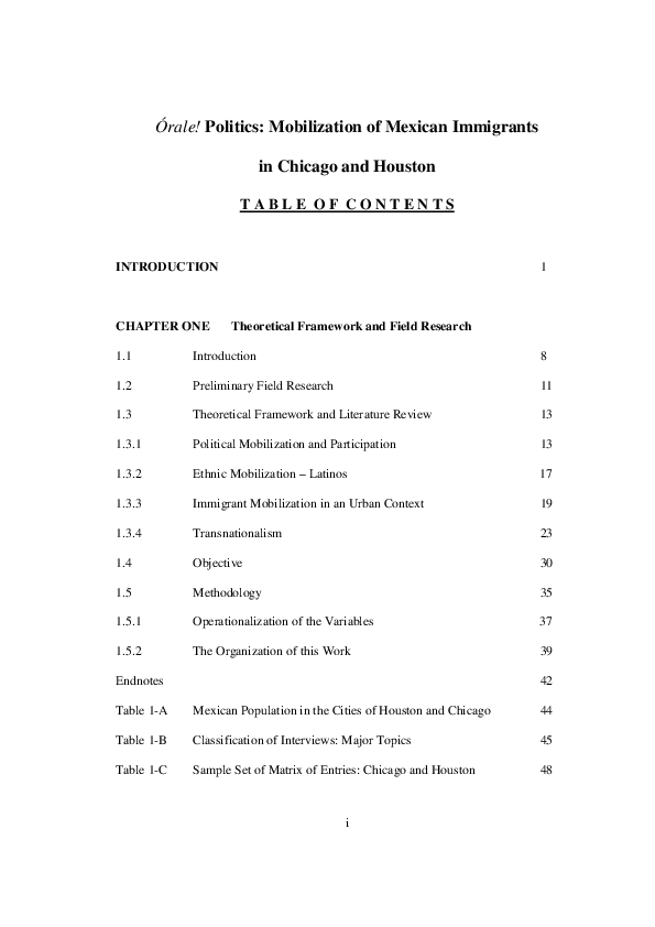 (PDF) "Órale! Politics: Mobilization of Mexican Immigrants in Chicago ...