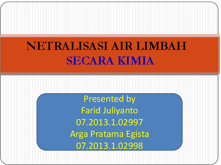 (PPT) netralisasi air limbah