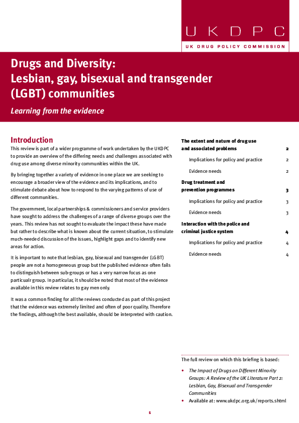 (PDF) Lgbt policy briefing