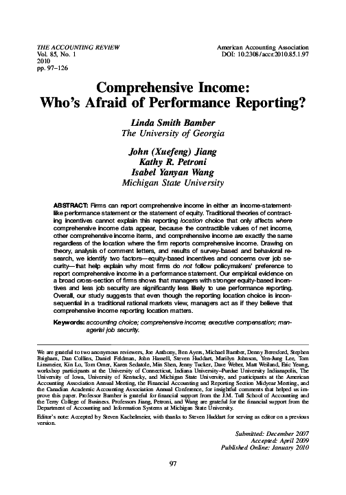 (PDF) THE ACCOUNTING REVIEW