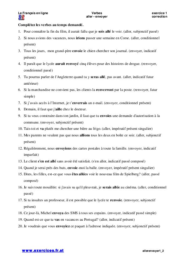 le subjonctif ou indicatif exercices pdf