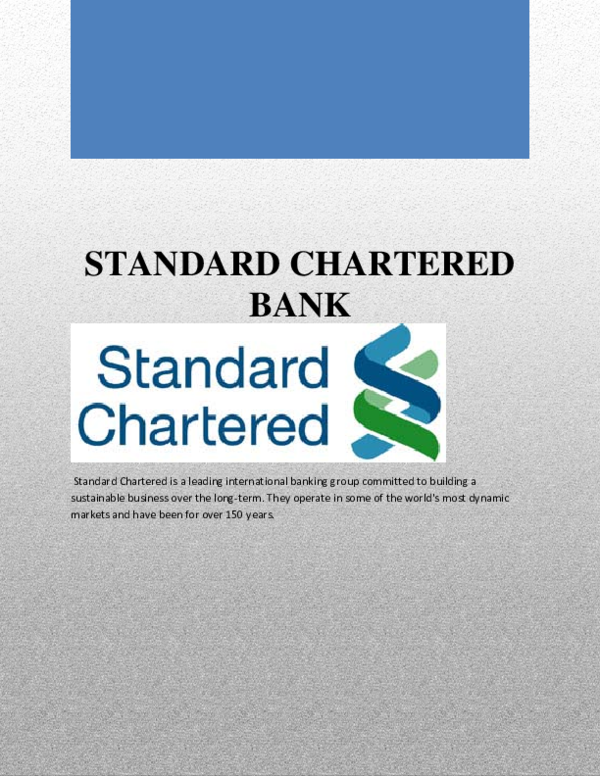 (PDF) STANDARD CHARTERED BANK