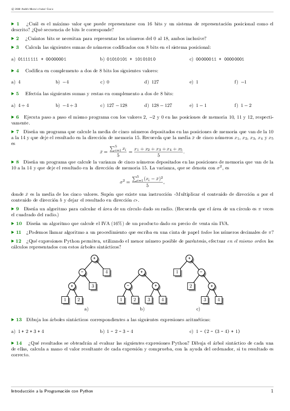 (PDF) Ejercicios-python