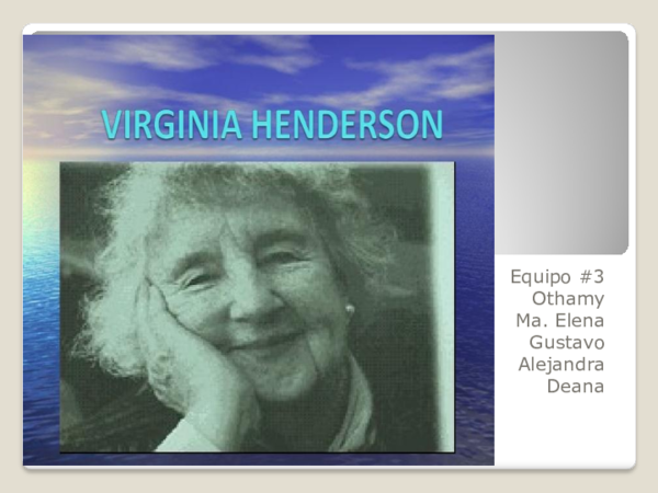 (PPT) VIRGINIA HENDERSON