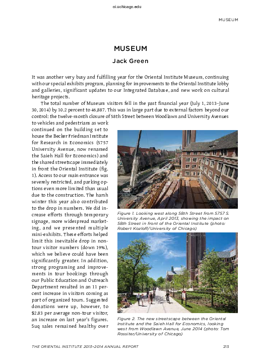 (PDF) Museum (Annual Report, 2014)