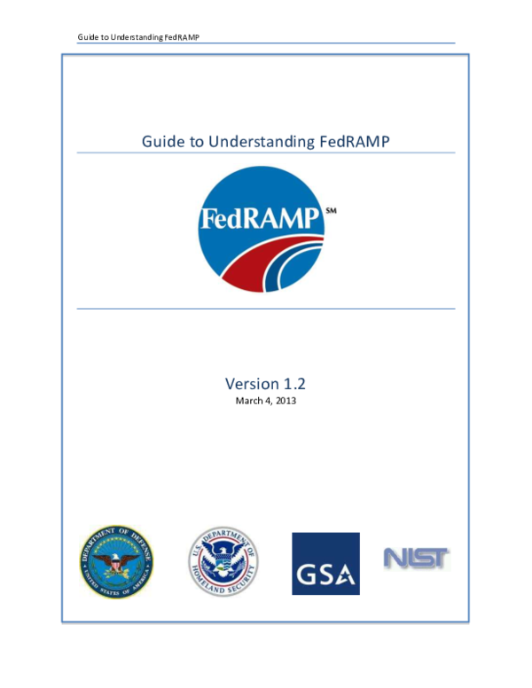 (PDF) Guide to Understanding FedRAMP Guide to Understanding FedRAMP