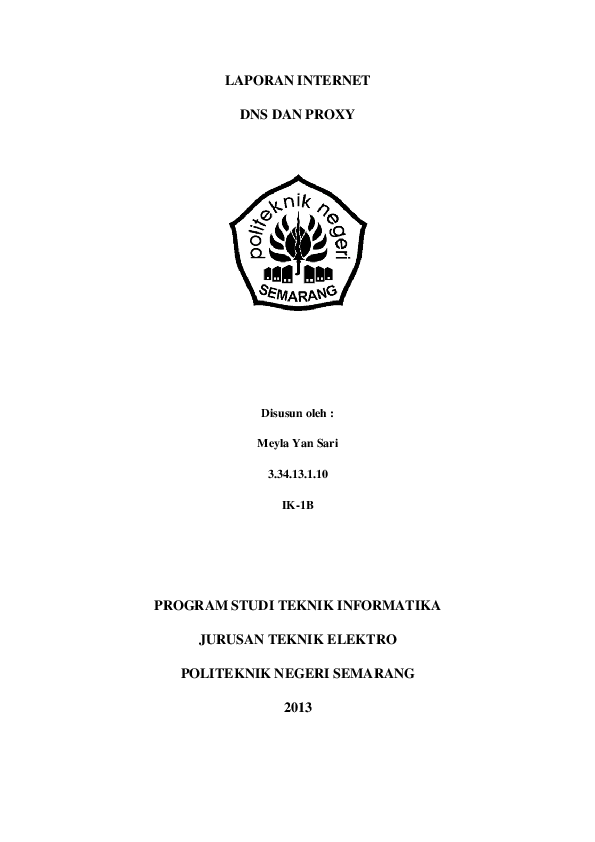 (DOC) Proxy dan DNS