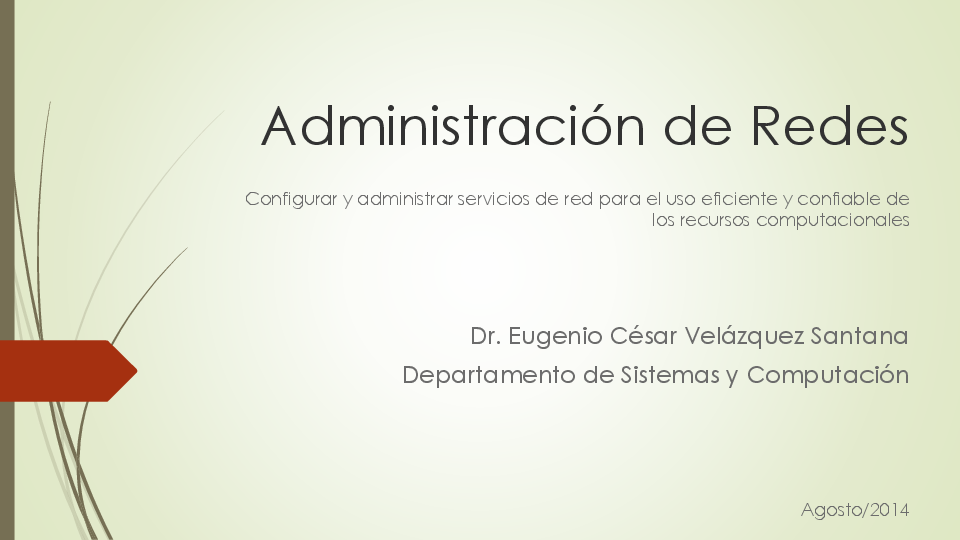 Administrar Los Recursos De Una Red