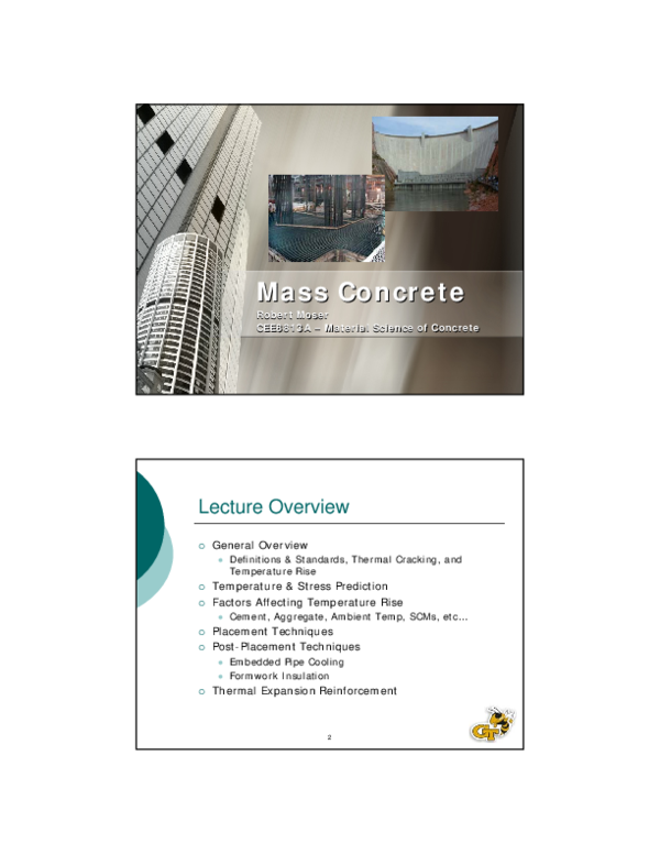(PDF) Mass Concrete Mass Concrete