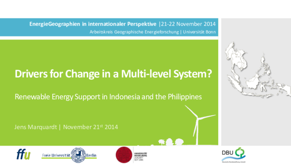 (PDF) Drivers for Change in a Multi-level System? Renewable Energy ...