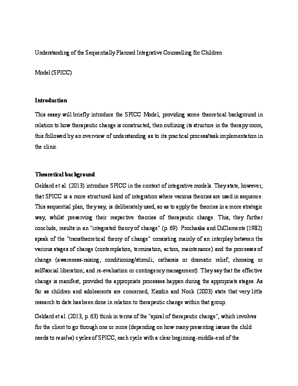 (PDF) Understanding the Sequentially Planned Integrative Counselling ...