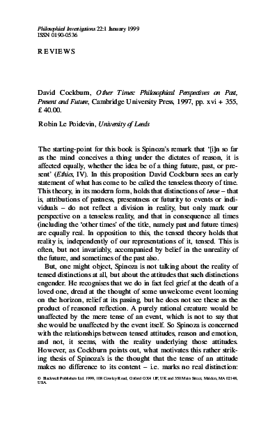(PDF) Review of Mind in Action. Bede Rundle. Oxford University Press. 1997.