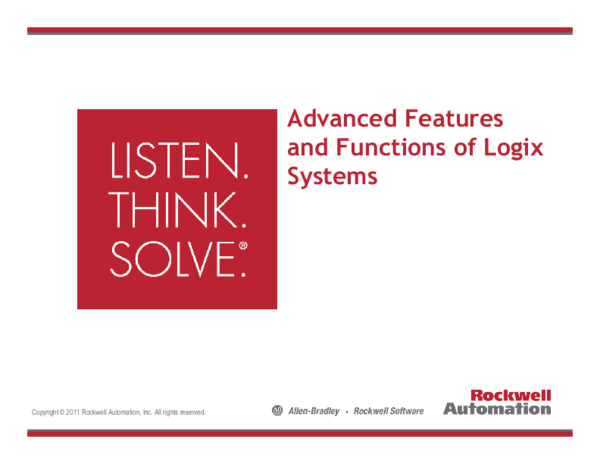 (PDF) Advanced Features and Functions of Logix and Functions of Logix ...