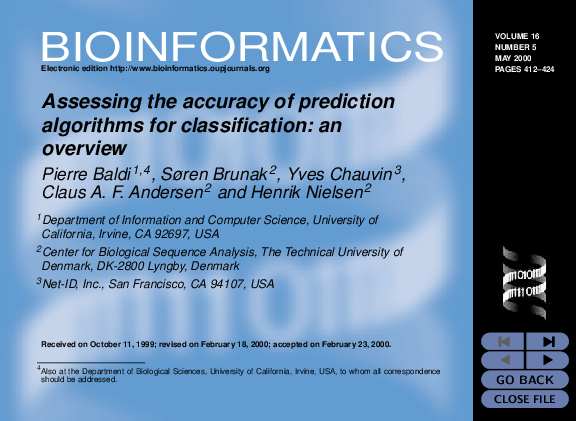 (PDF) Assessing the accuracy of prediction algorithms for ...