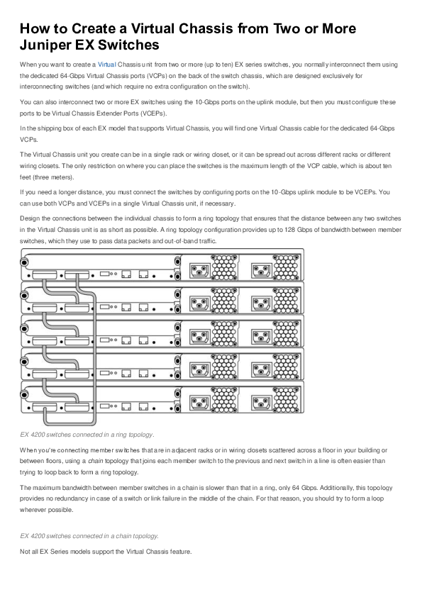 (DOC) How to Create a Virtual Chassis