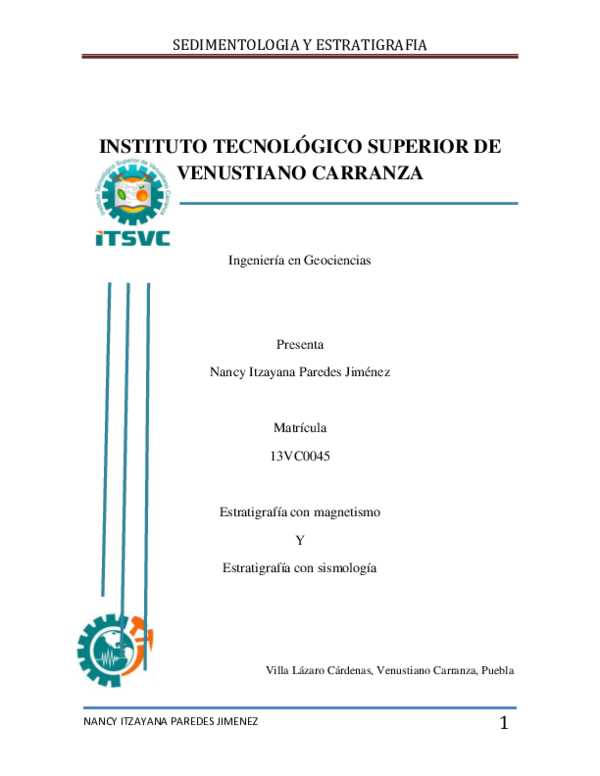 (DOC) INSTITUTO TECNOLÓGICO SUPERIOR DE VENUSTIANO CARRANZA