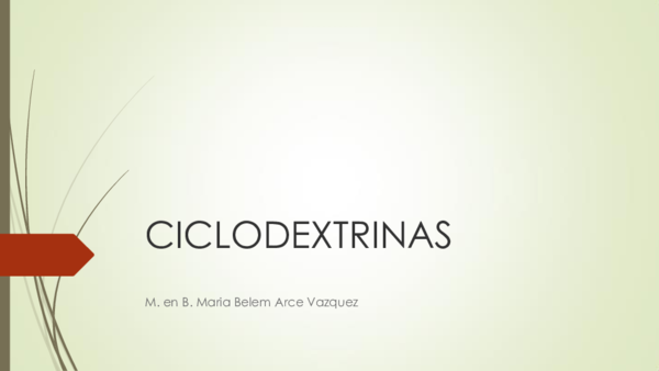 (PDF) CICLODEXTRINAS