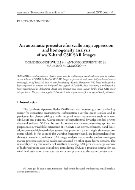 (PDF) An automatic procedure for scalloping suppression and homogeneity ...