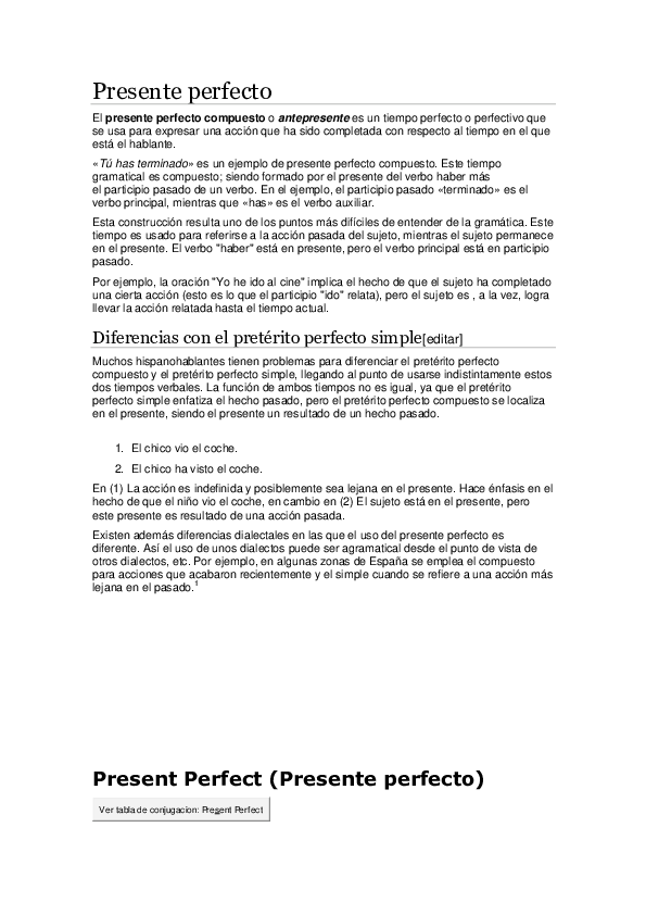 (DOC) Present Perfect