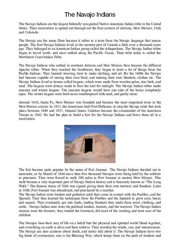 (DOC) The Navajo Indians