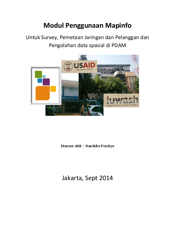 (PDF) Modul Penggunaan Mapinfo untuk PDAM (draft)