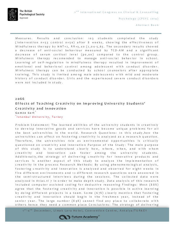 (PDF) Effects of Teaching Creativity on Improving University Students ...