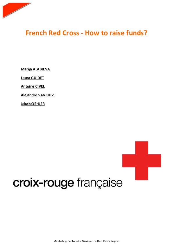 (PDF) Marketing Red Cross Report Red Cross