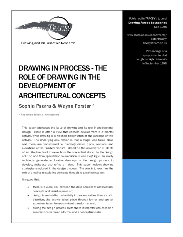 (PDF) Drawing in Process: The Role of Drawing in the Development of ...