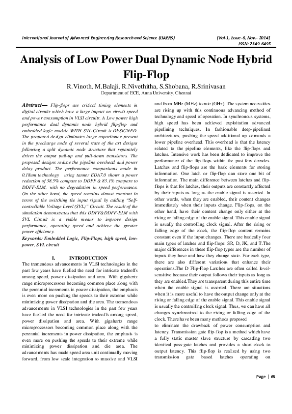 (PDF) Analysis of Low Power Dual Dynamic Node Hybrid Flip-Flop
