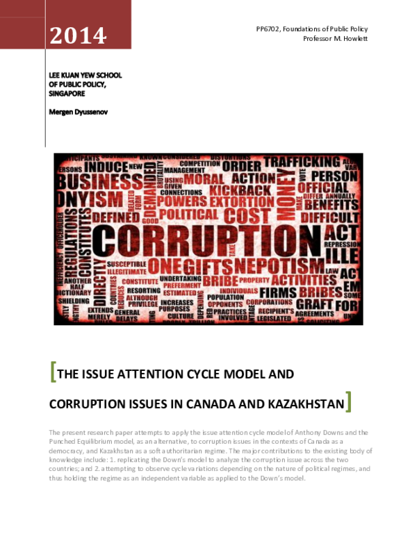 (DOC) Issue Attention Cycle Model and Corruption Issues in Canada and ...