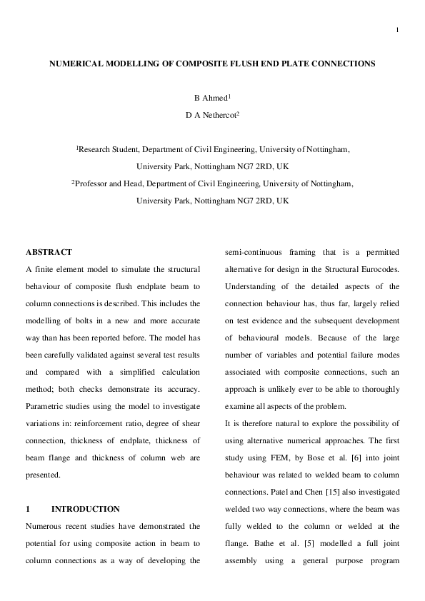 (PDF) Behaviour of Composite Beam with Trapezoid Web Profiled Steel ...